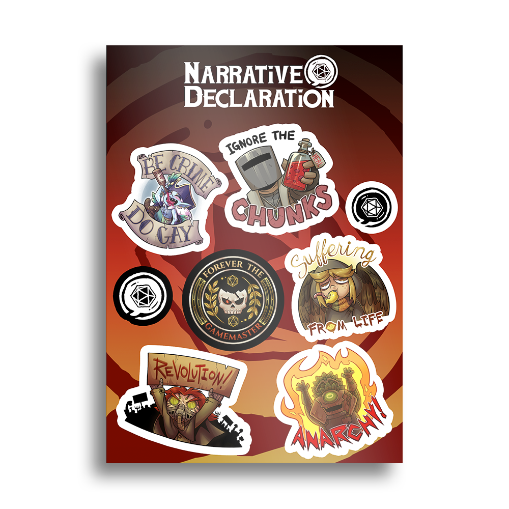ND | Narrative Declaration - Sticker Sheet – OrchidEight