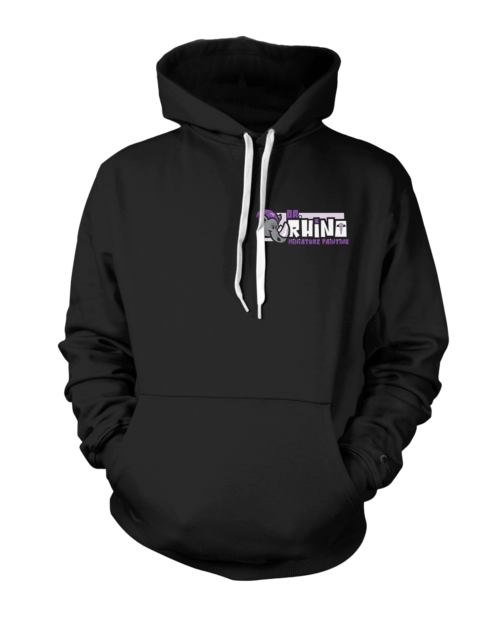 Dr. Rhino | Pocket Logo - Pullover Hoodie – OrchidEight
