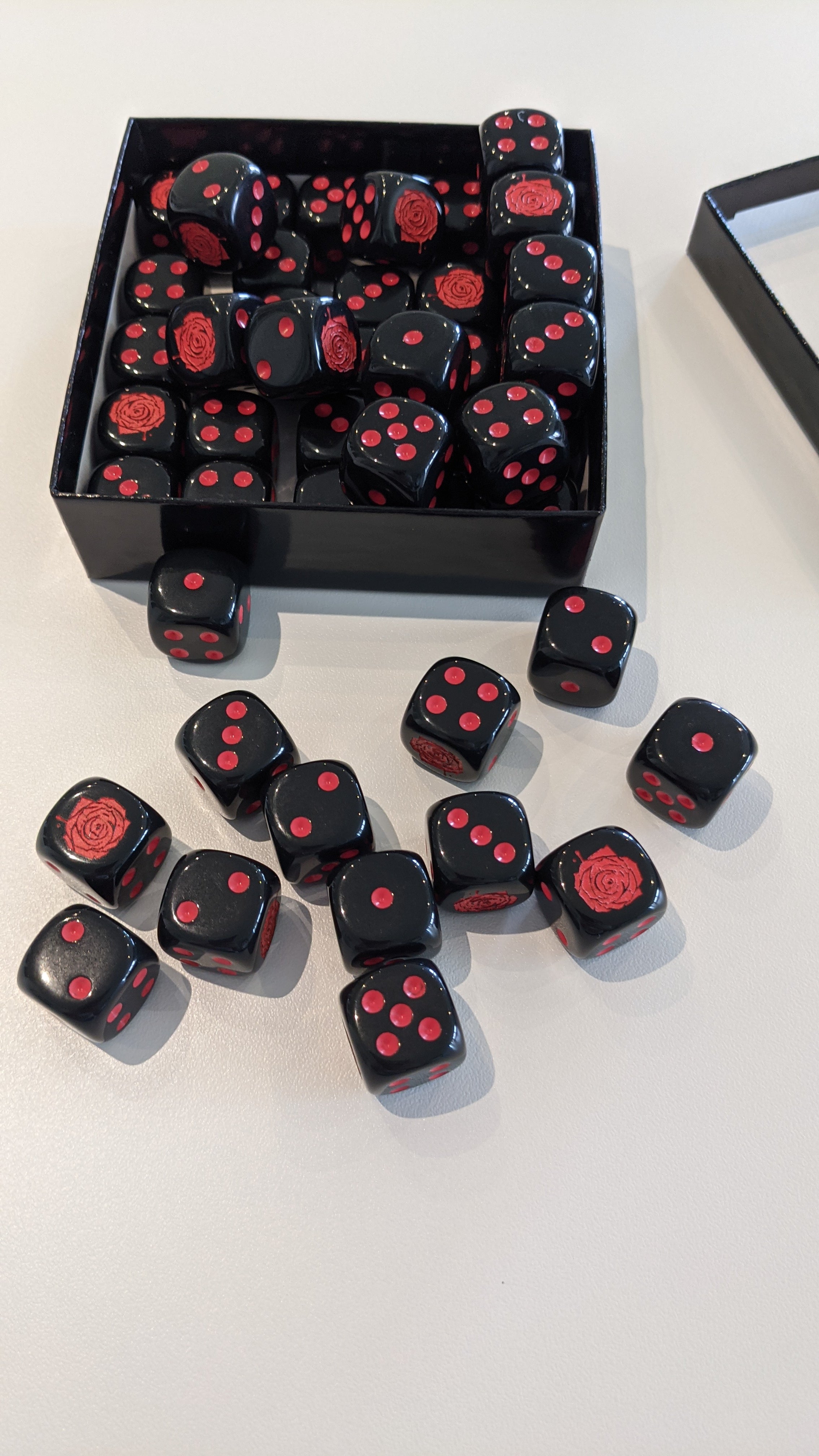 Adeptus Ridiculous | Red Rose - Dice Set – OrchidEight