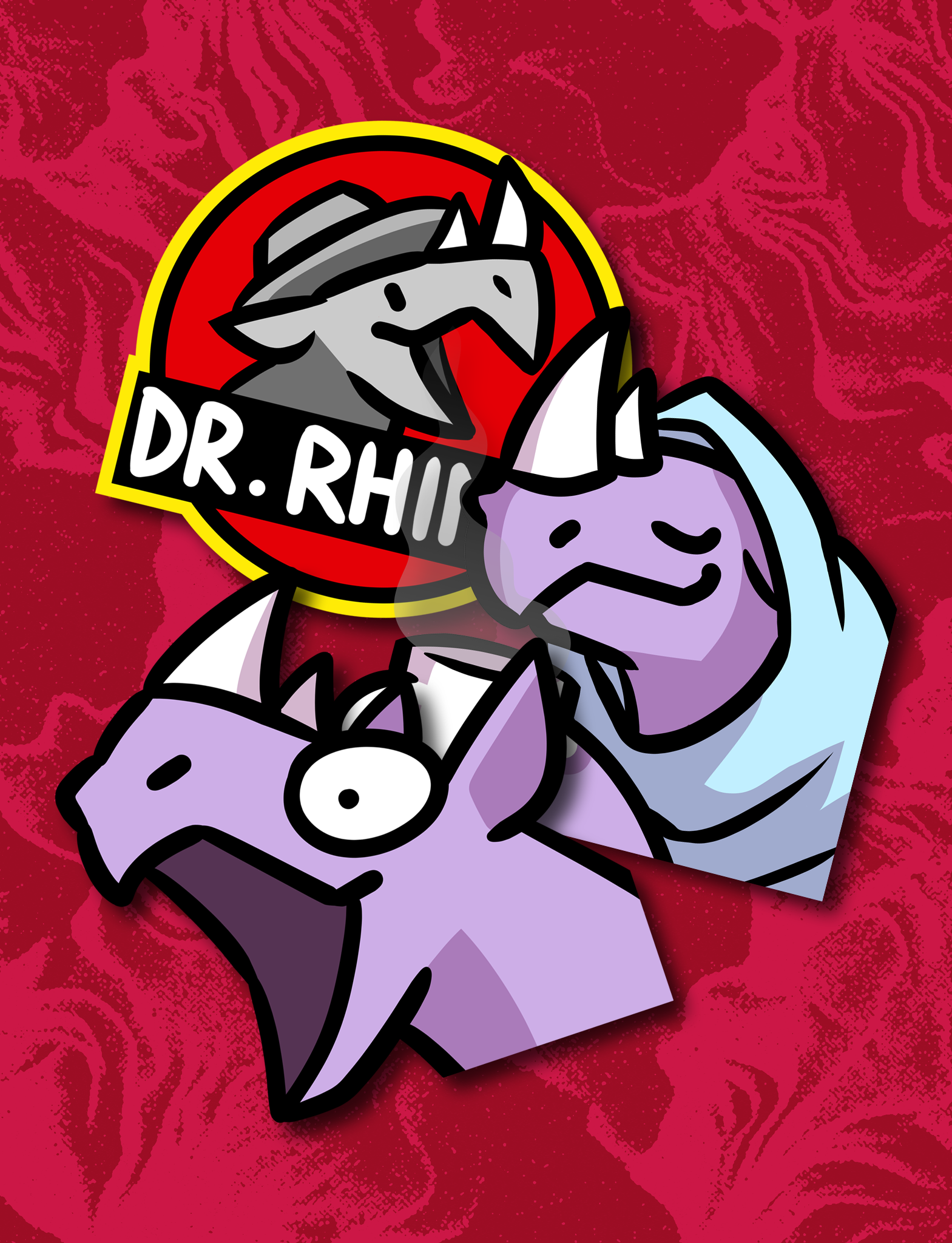 Dr Rhino 3 Sticker Pack – OrchidEight