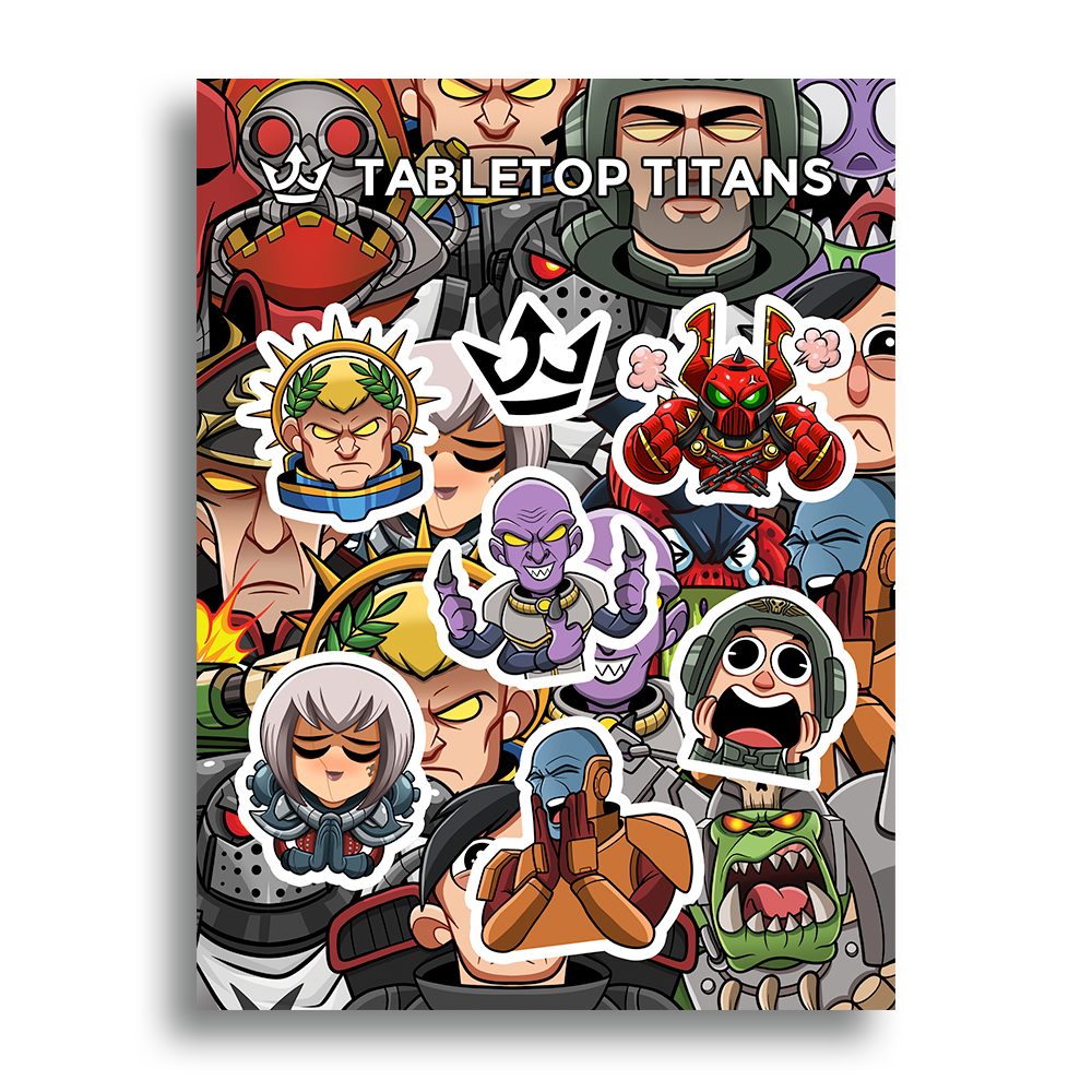 Tabletop Titans | Character Collage - Sticker Sheet – OrchidEight